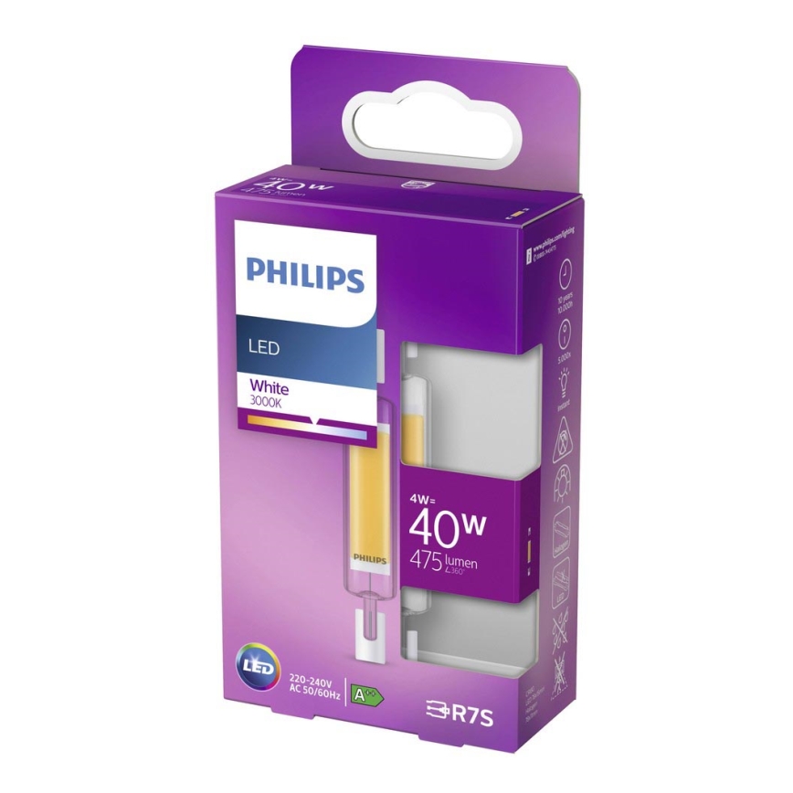 Lâmpada LED Philips R7s/4W/230V 3000K 78 mm | Lampamania