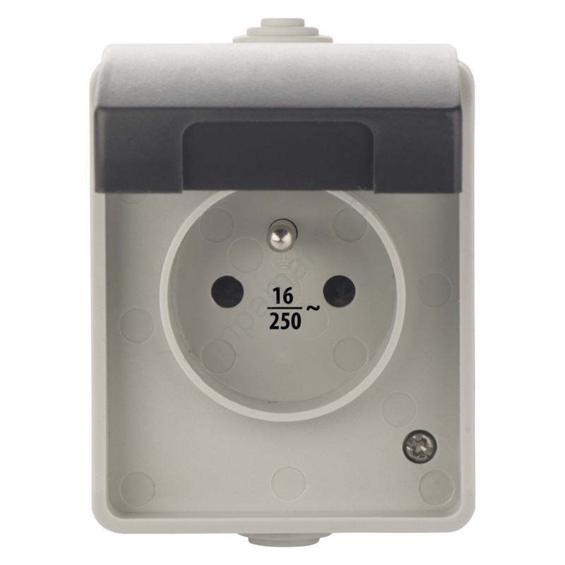 Tomada exterior FRENCH 250V/16A IP54 | Lampamania